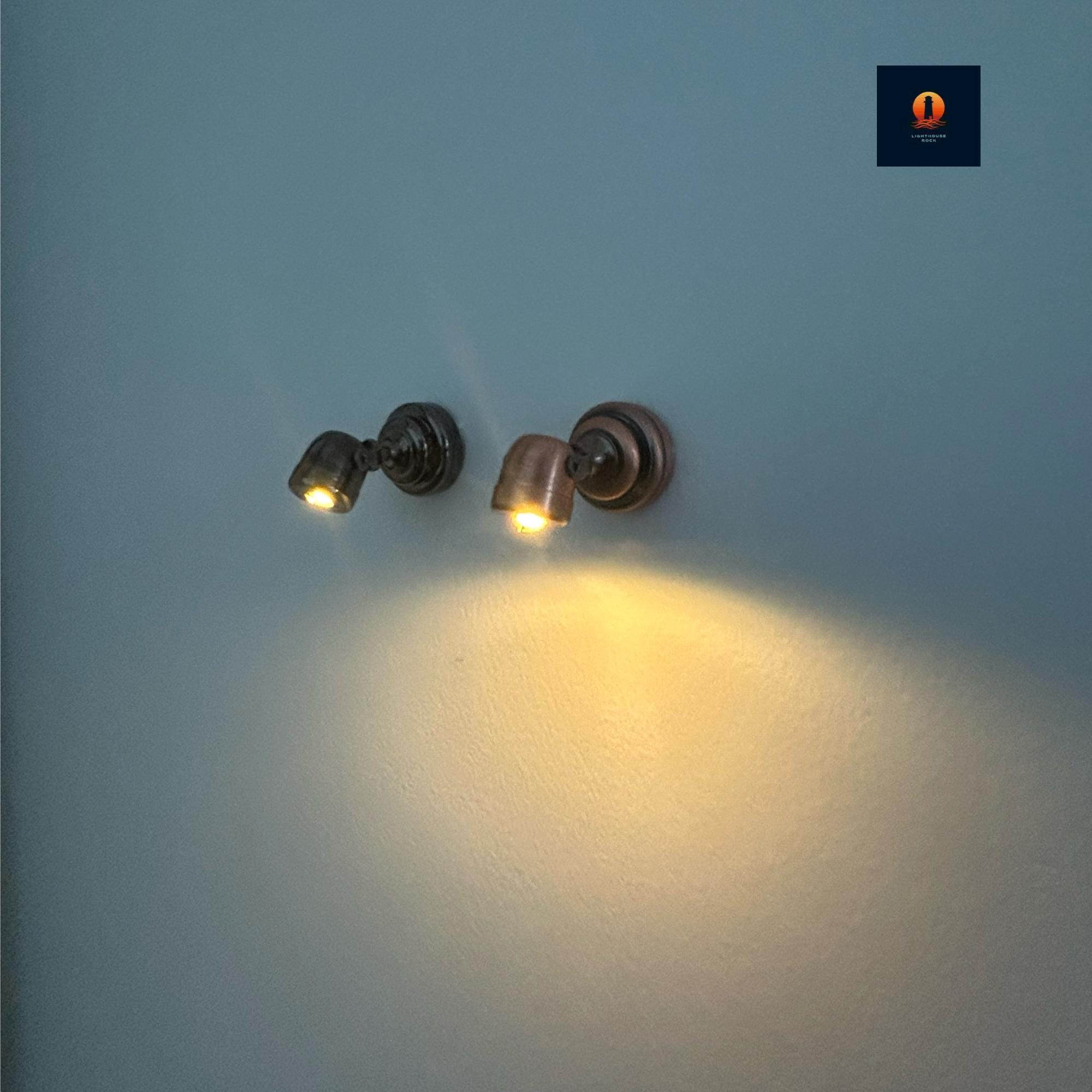 Miniature Spotlights 1 12 Scale DIY Projects Light up Your Displays ...