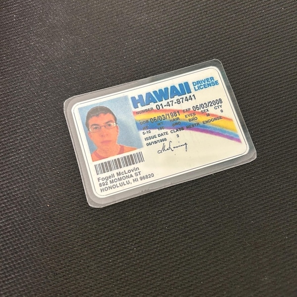 Mclovin Id Card - Etsy