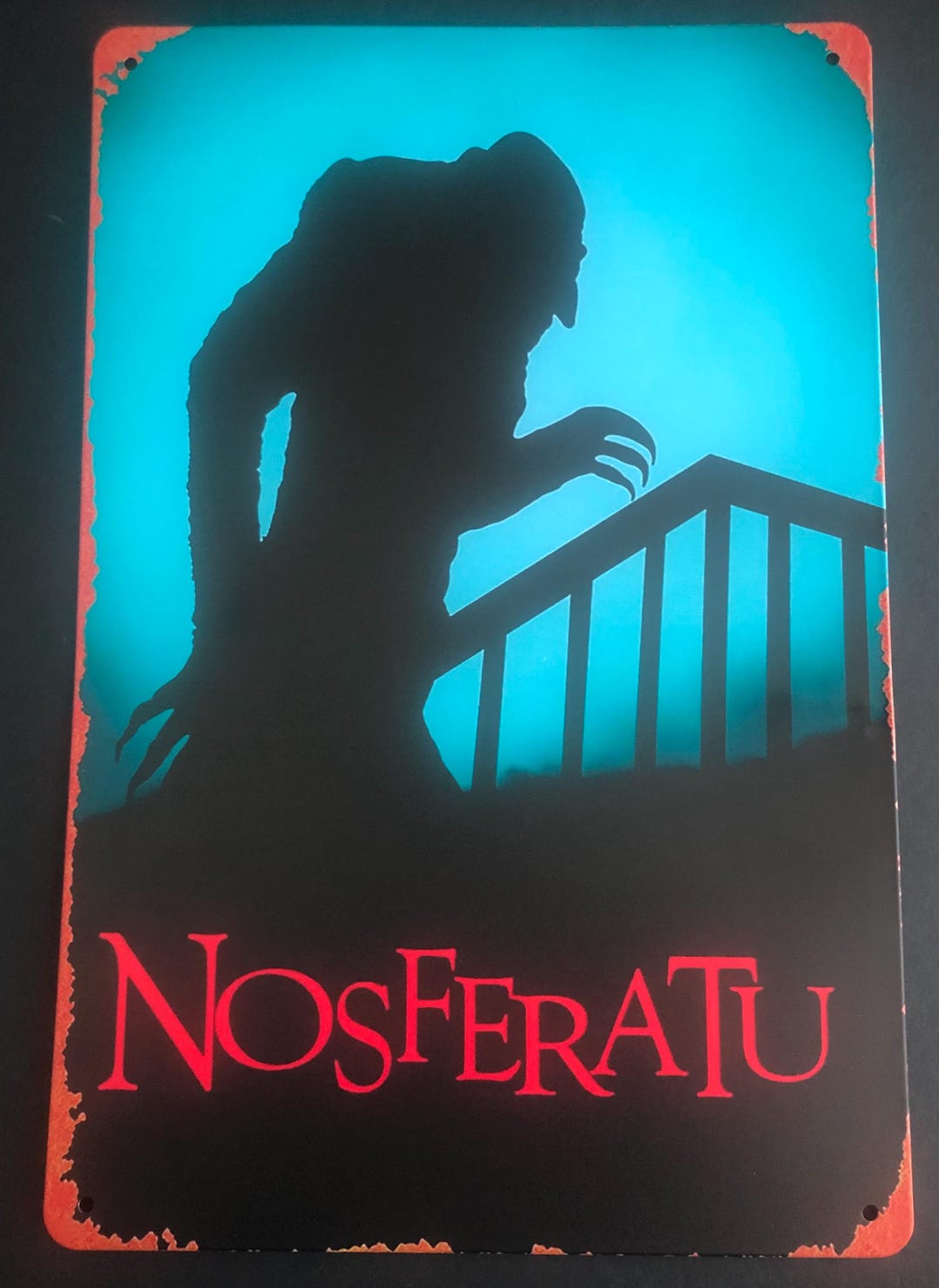 Nosferatu Metal Tin Sign the Famous Stair Scene - Etsy