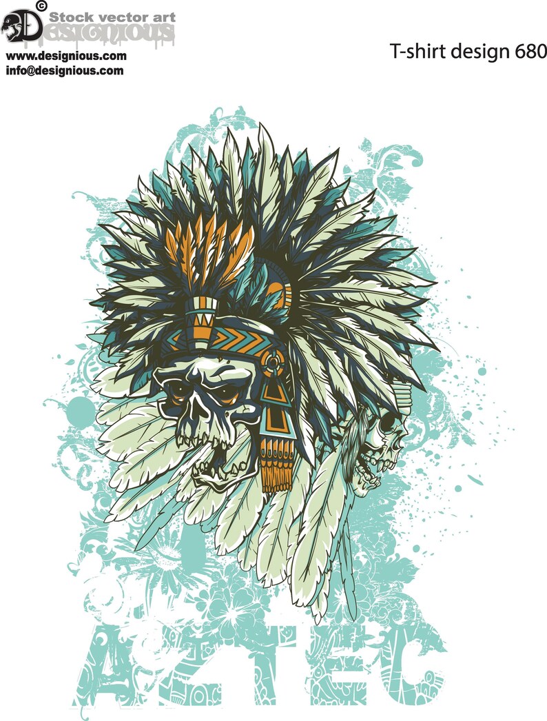 Aztec Warrior T-shirt Embrace the Spirit With Unique Artistry - Etsy