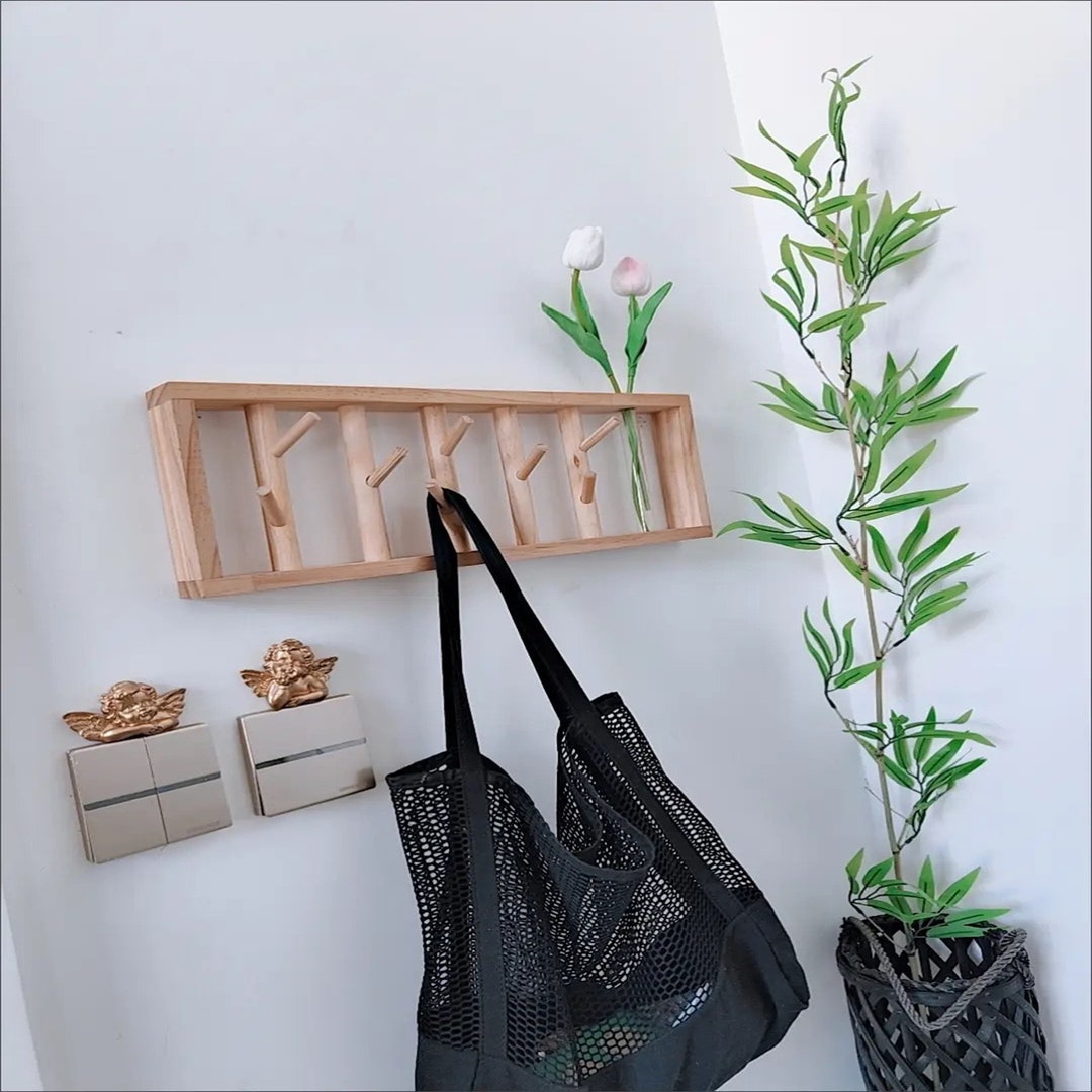Nordic Solid Wood Hook, Creative Coat Rack. - Etsy