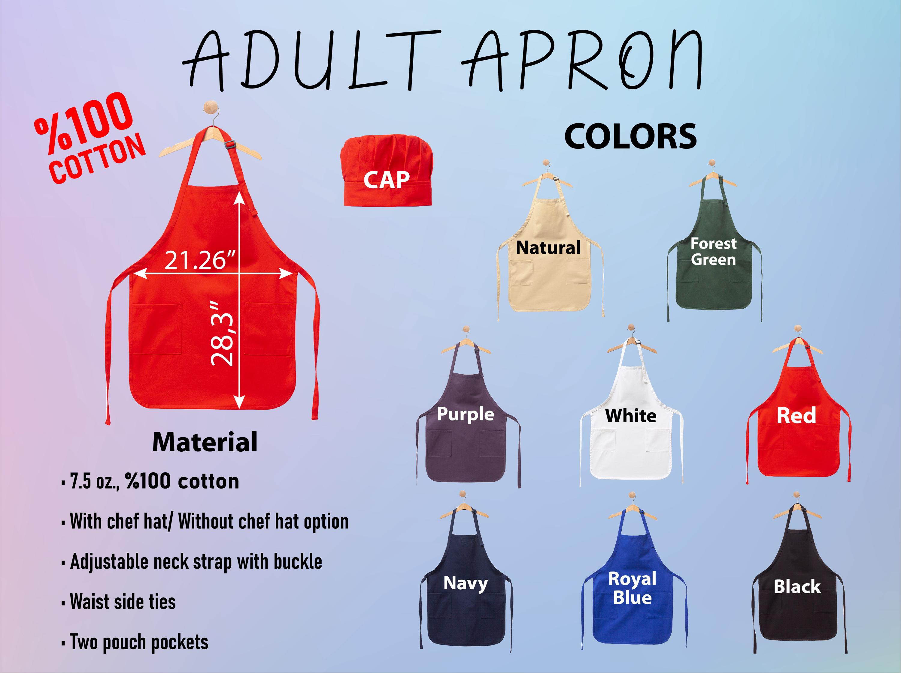 Personalised Child and Adult Name Apron,cute Matching Apron With Names ...