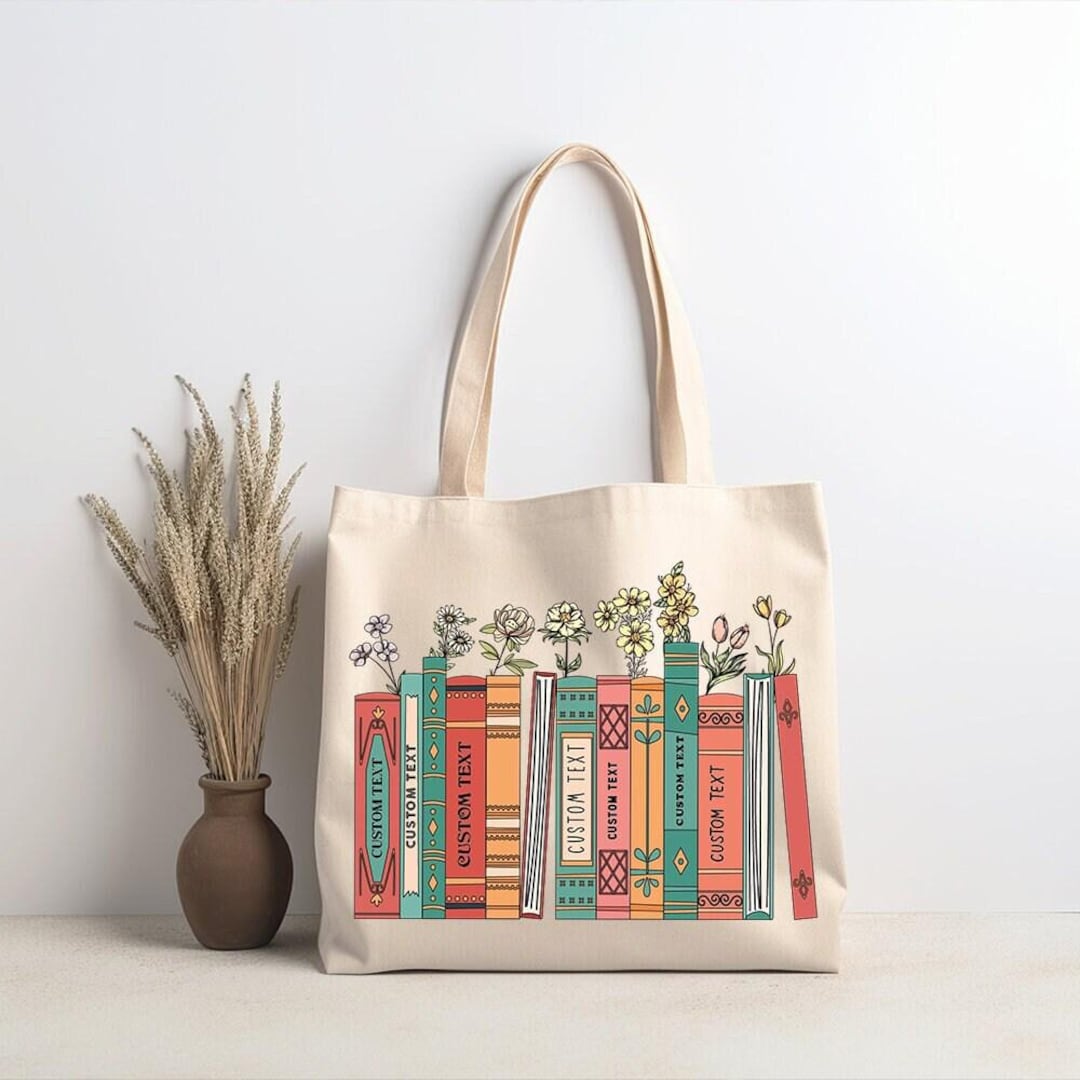 Personalized Favorite Books Tote Bag,custom Book Tote Bag,bookish Tote ...