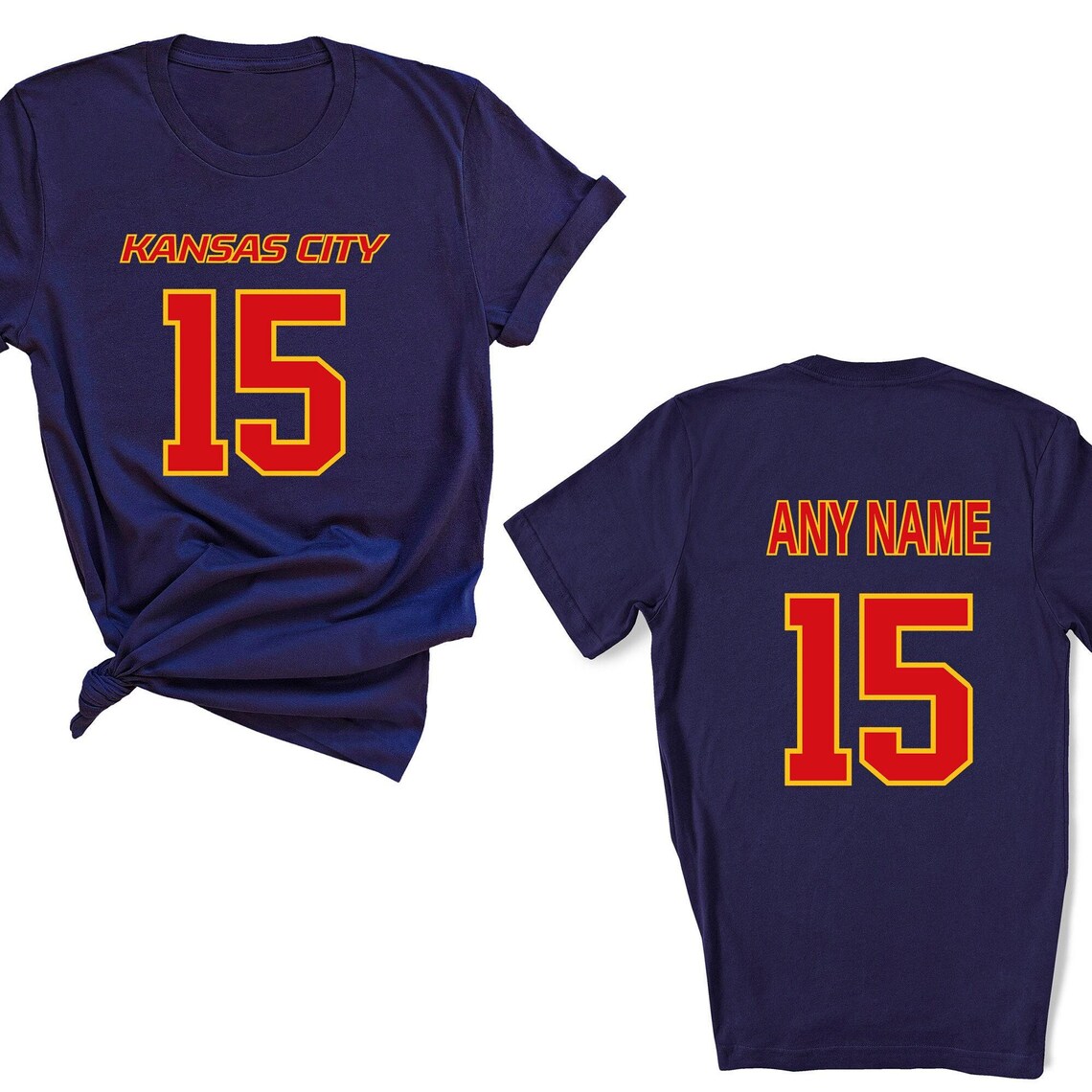 Custom Sports Shirt, Custom Football Jersey Style T-shirt, Personalized ...