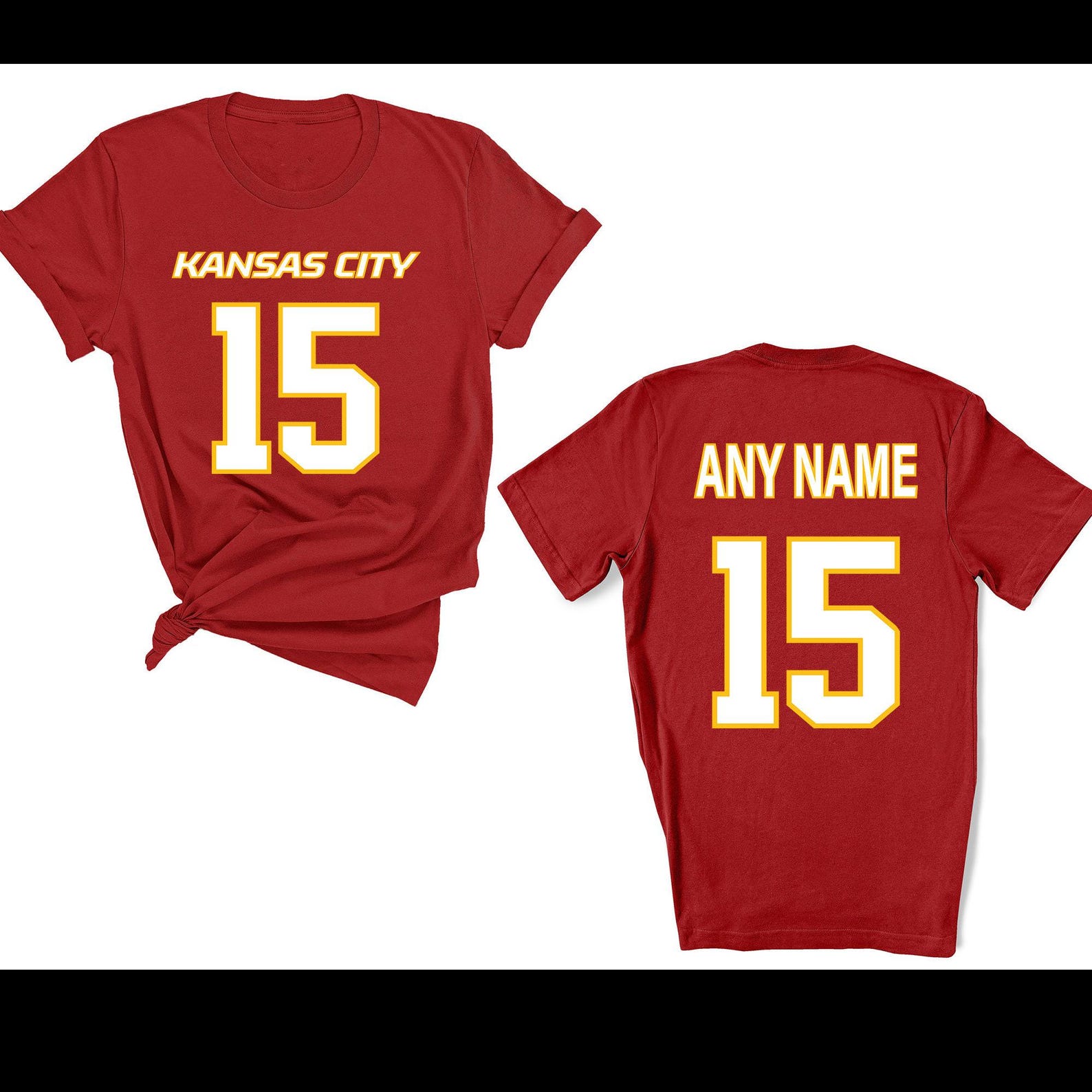 Custom Sports Shirt, Custom Football Jersey Style T-shirt, Personalized ...