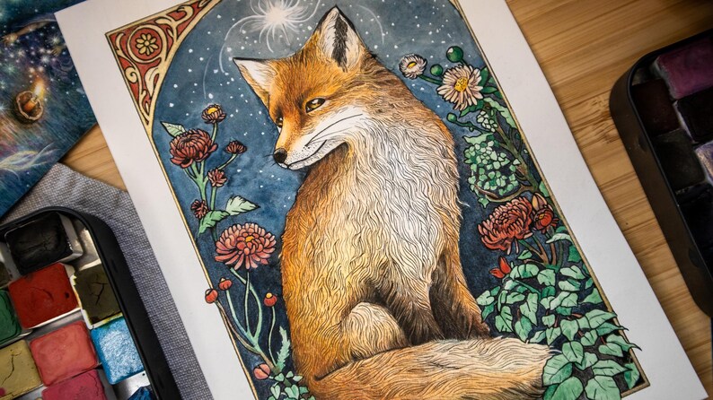Spirit of the Fox – Original Watercolor Painting | Fox Totem Animal ...