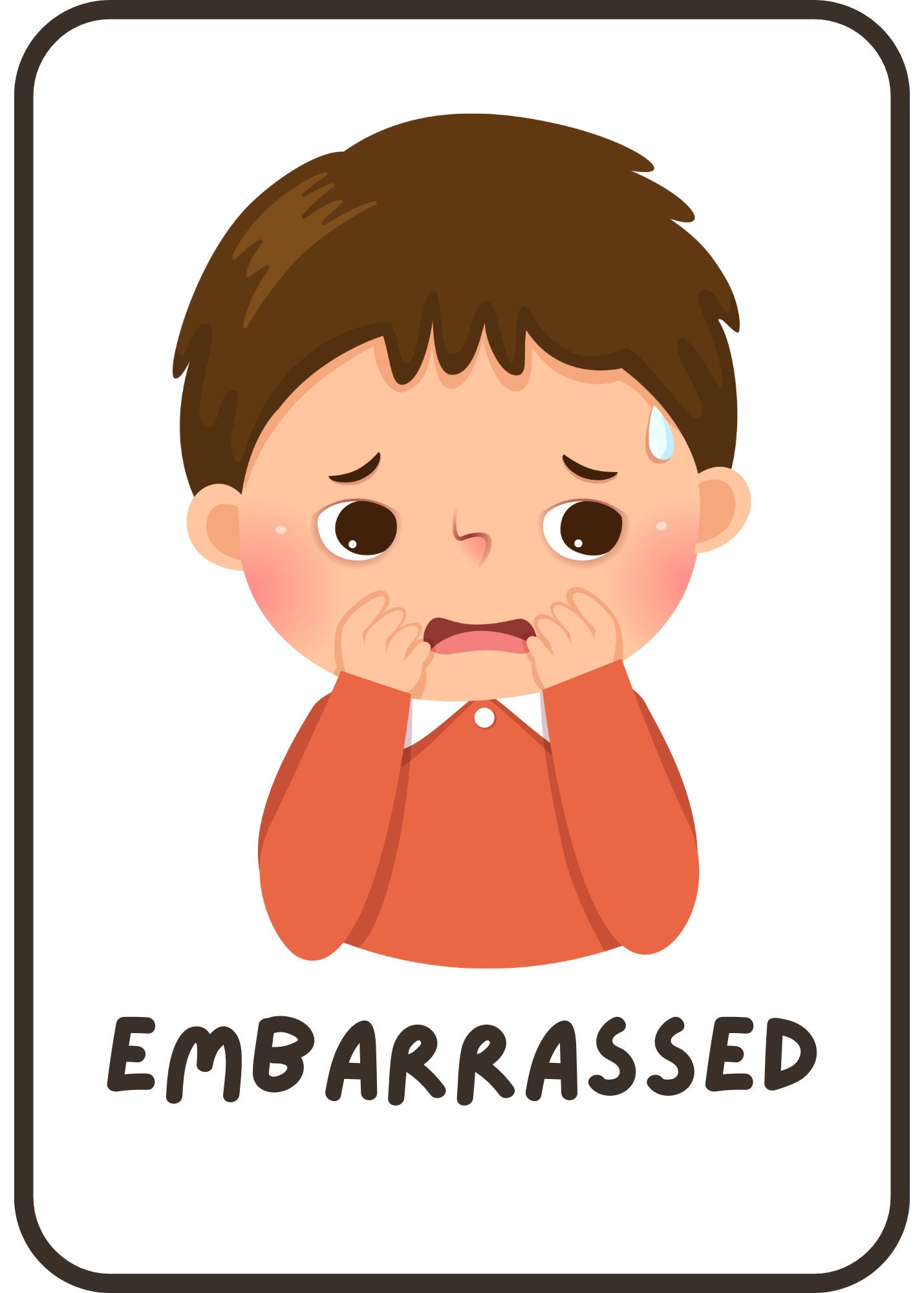 Emotion Flashcards, Feelings Flash Cards, Emotion Cards Toddler ...