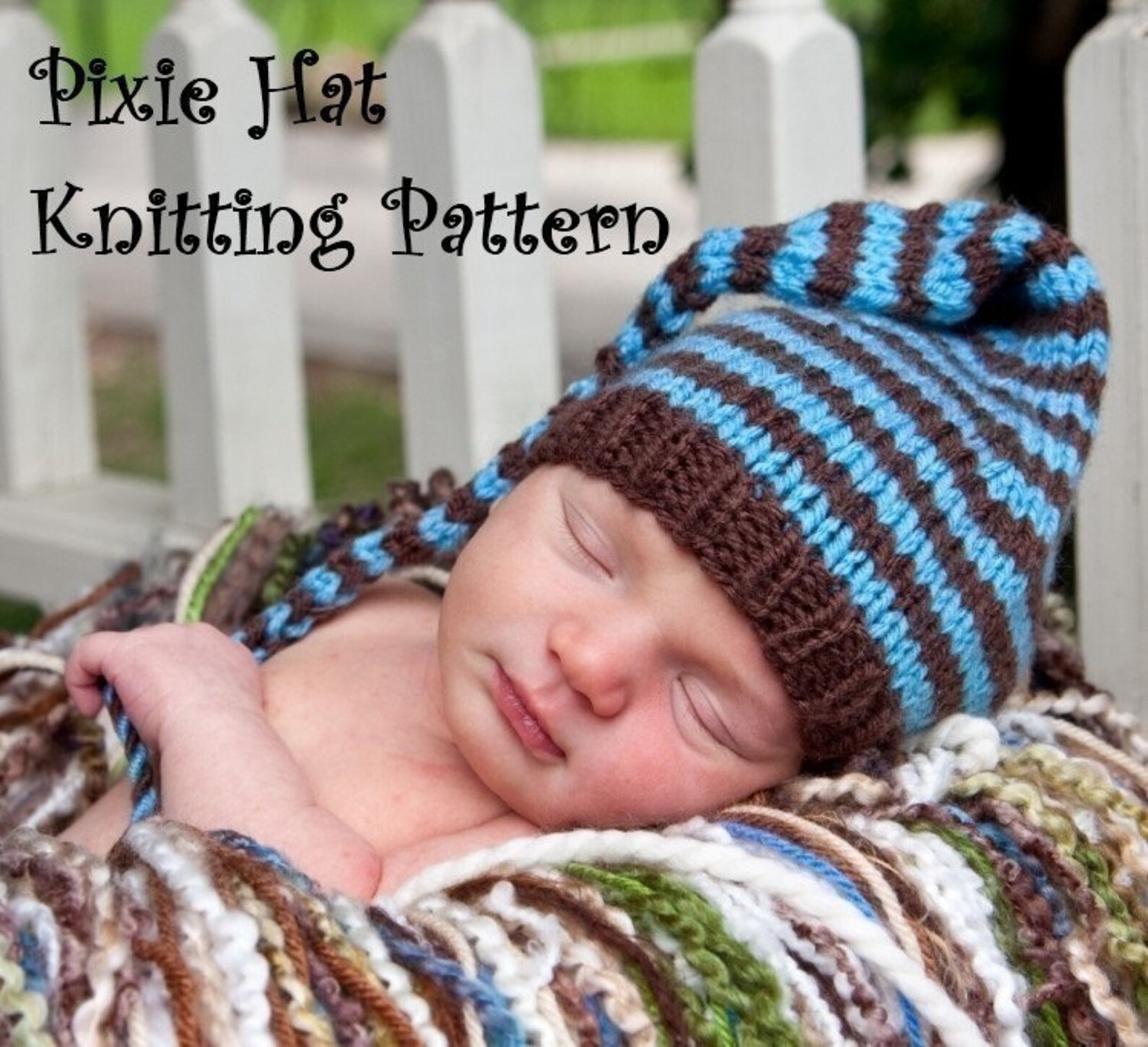 Long Tail Pixie Baby Hat Knitting Pattern in 3 Sizes, PDF Number 109, INSTANT DOWNLOAD ...