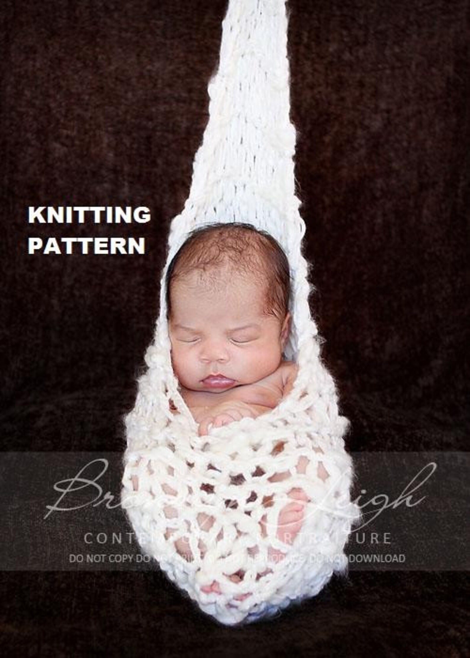 Hanging Cocoon Sling Stork Pouch Knitting Pattern in 3 Sizes - Etsy