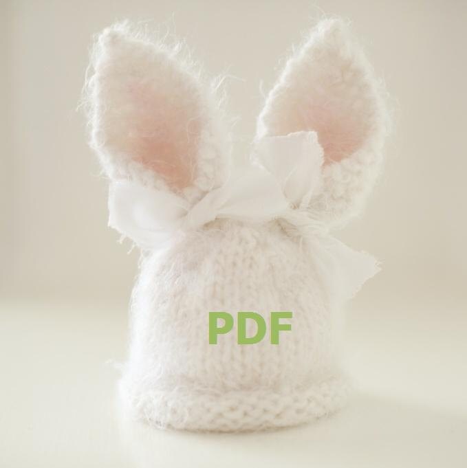 Baby Bunny Hat Knitting Pattern PDF Number 124 INSTANT | Etsy