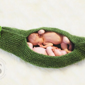 Pea Pod Photo Prop Knitting Pattern for Newborn Photography, PDF 112 ...
