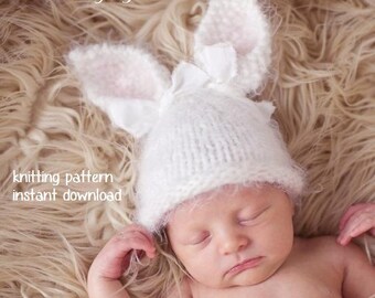 Knit Baby Bunny Hat | Etsy
