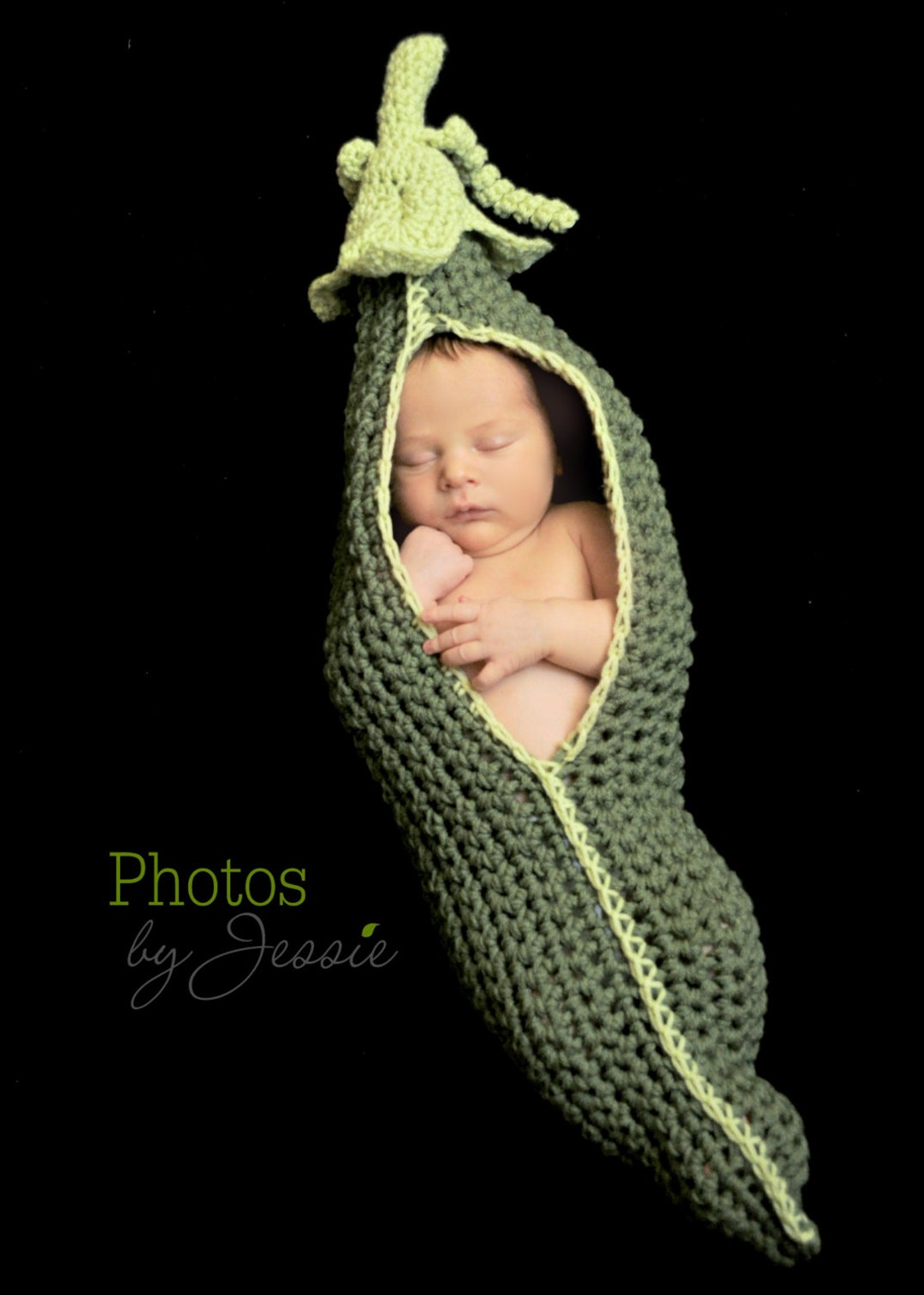 Pea Pod Photo Prop Crochet Pattern, PDF Number 212 INSTANT DOWNLOAD ...