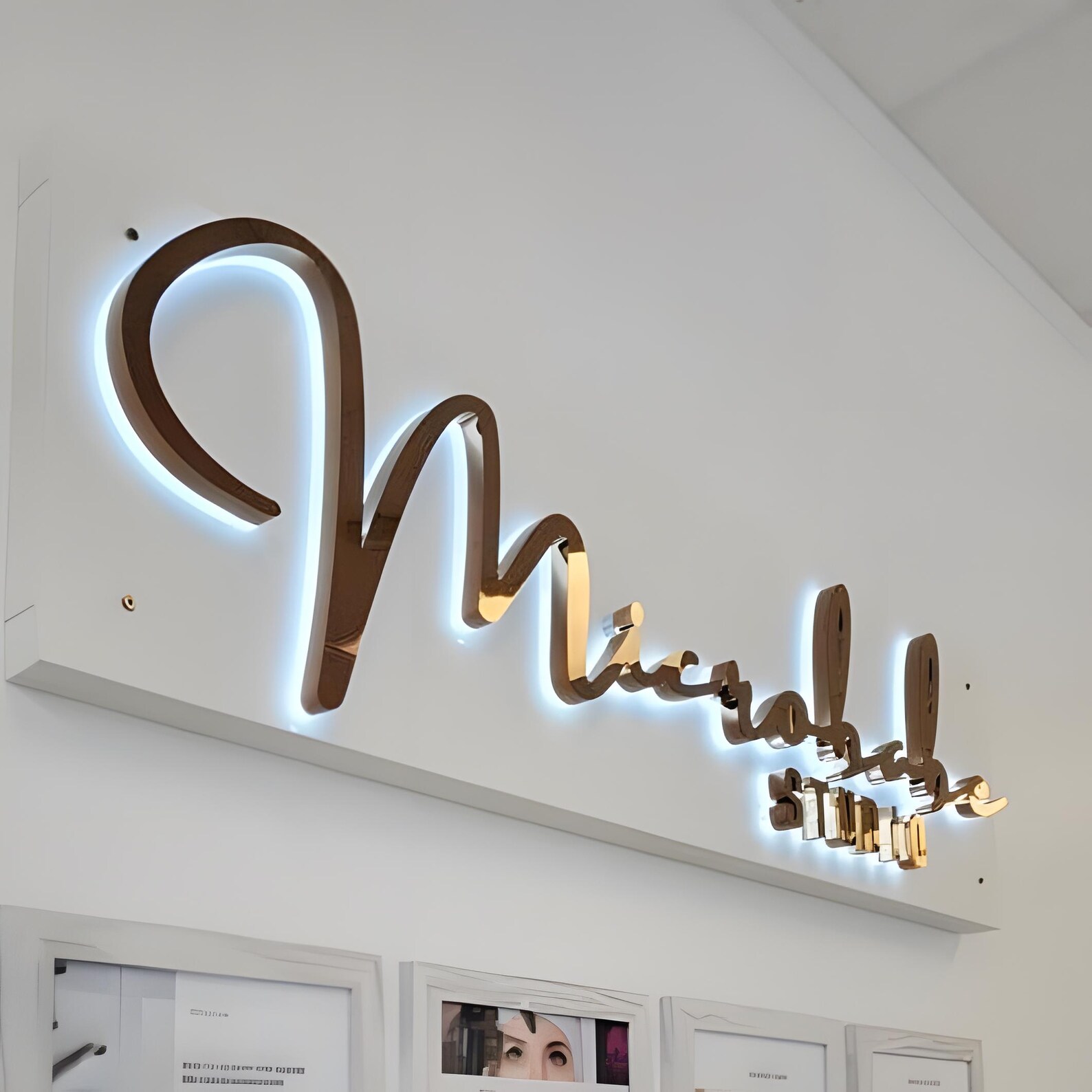 Logo Sign for Business, Custom Salon Sign, 3D Business Sign, Aesthetic ...