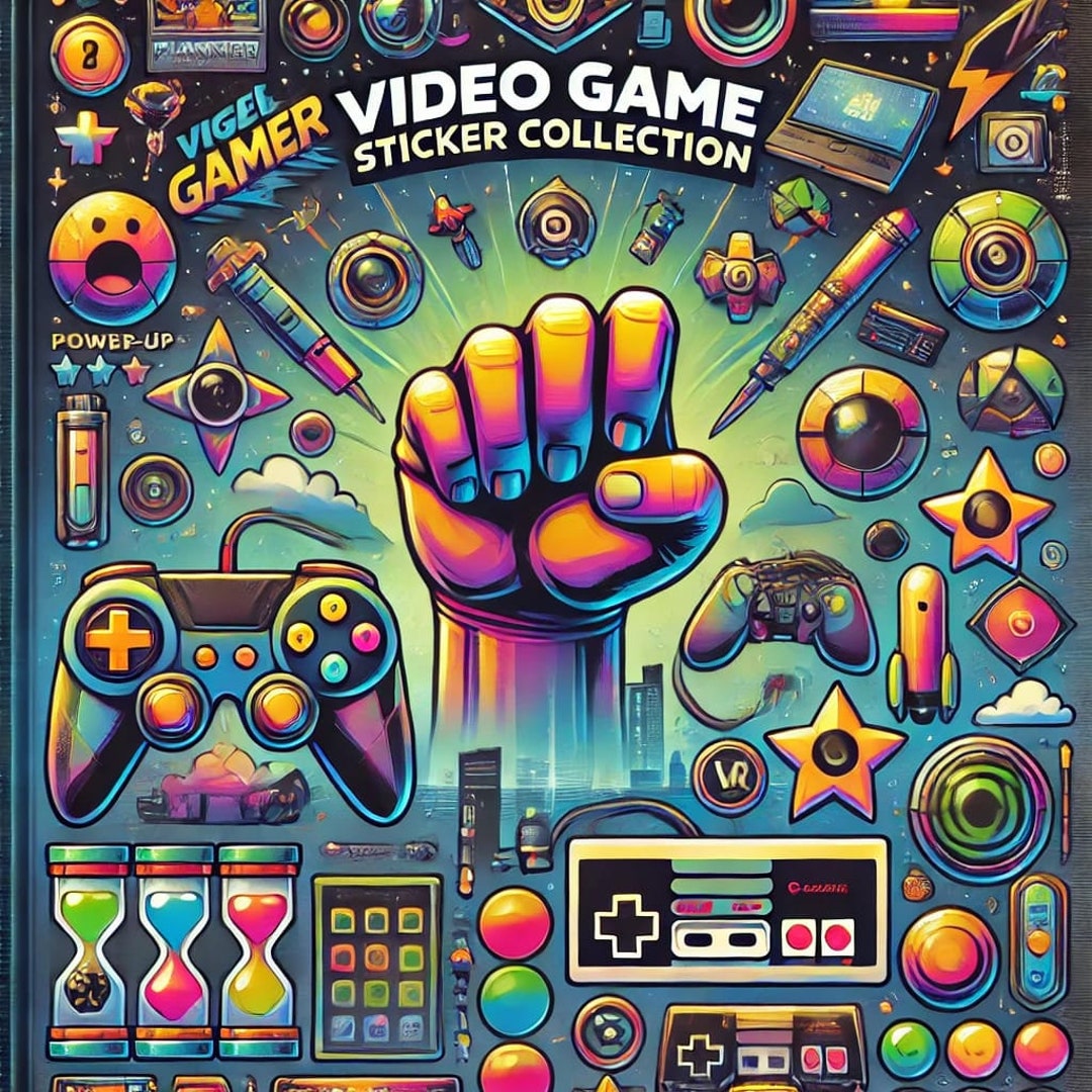 Retro Video Game Digital Stickers Perfect for Gamers and Planners - Etsy