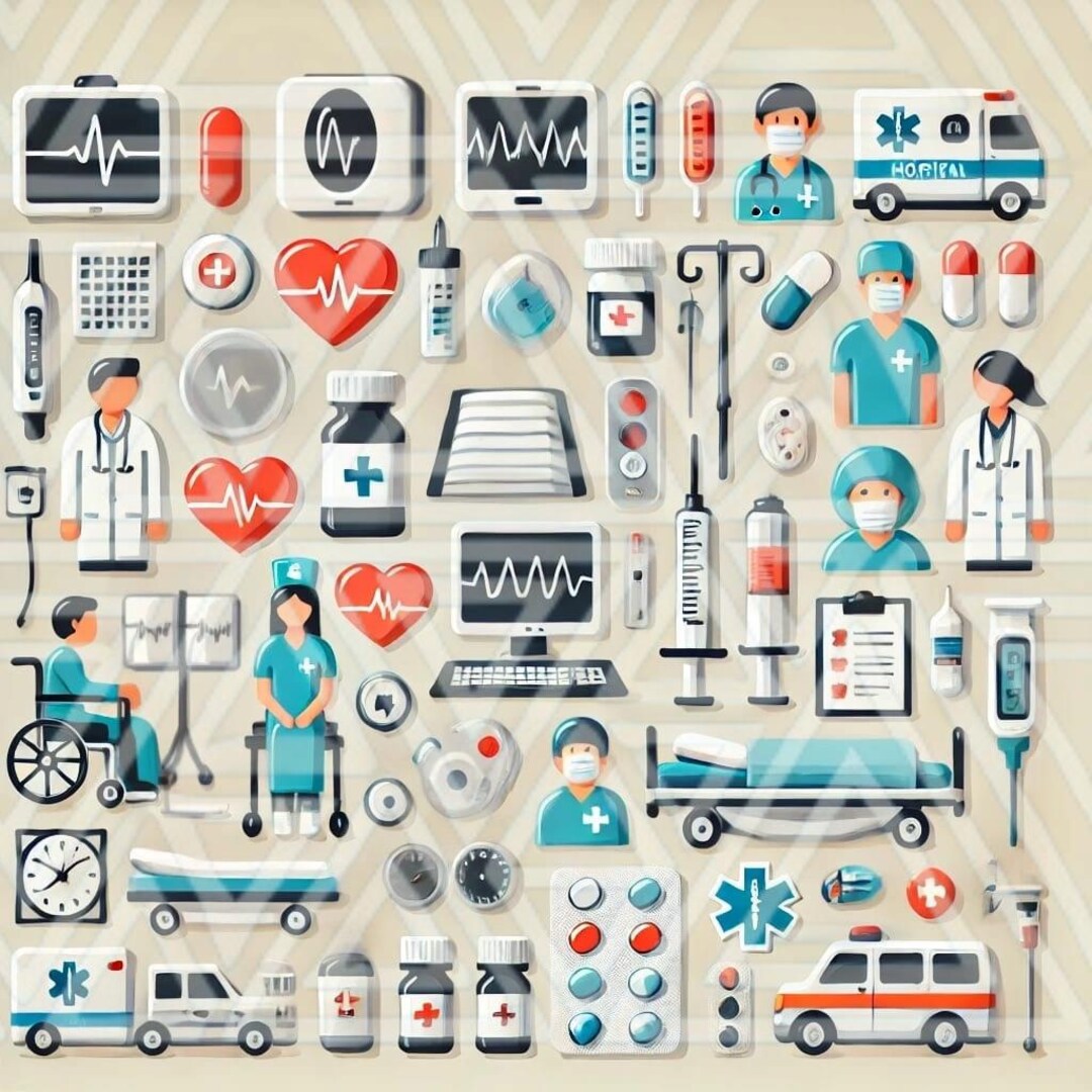 Medicine and Health Digital Sticker Pack Decorate Your Digital Planners ...