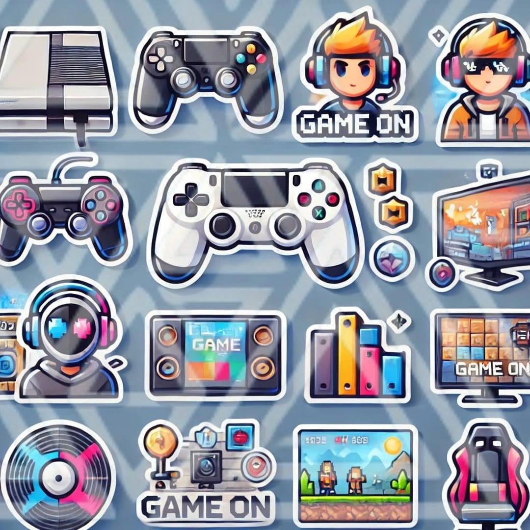 Video Game Digital Stickers - Goodnotes and Notability - Decorate and ...