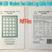 PDF Files Modern Two Sided Log Cabin Quilt 3 Sizes, Bed Runner, Lap ...