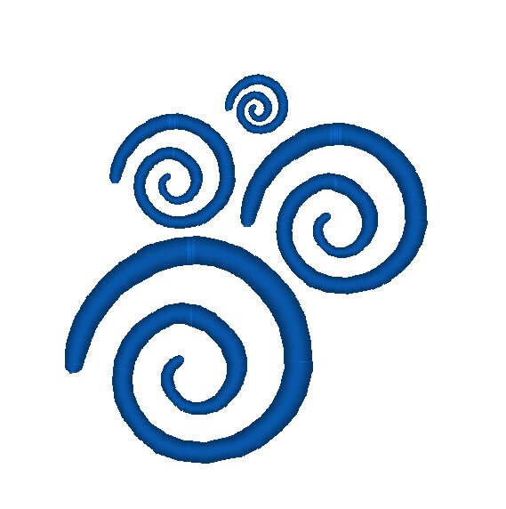 Spiral Embroidery Design in 4 Sizes & Chakra JUMBO Hoop Combo - Etsy