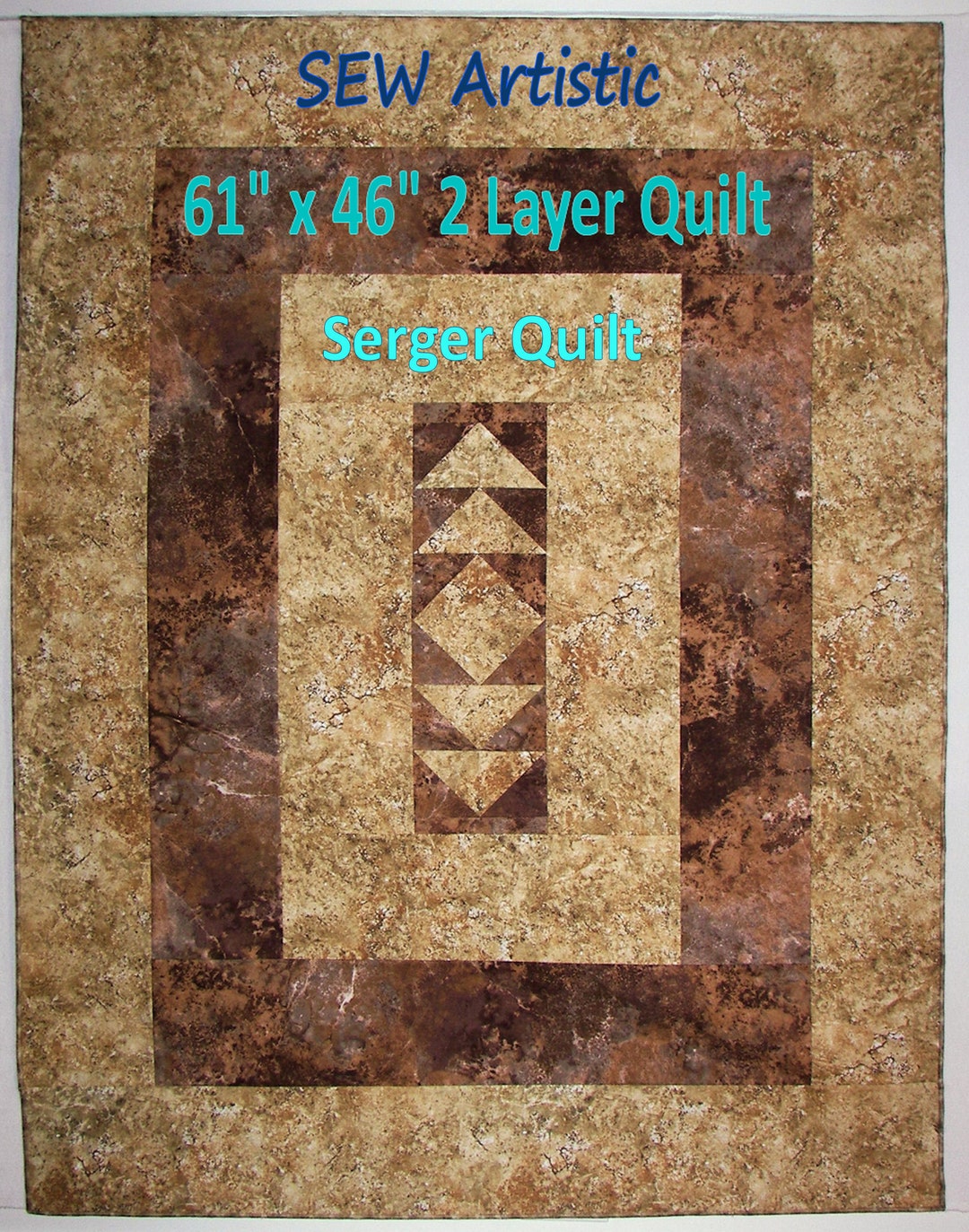 Lightweight Blanket SERGER Quilt PATTERN, Super Fast Lap Blanket SEW ...
