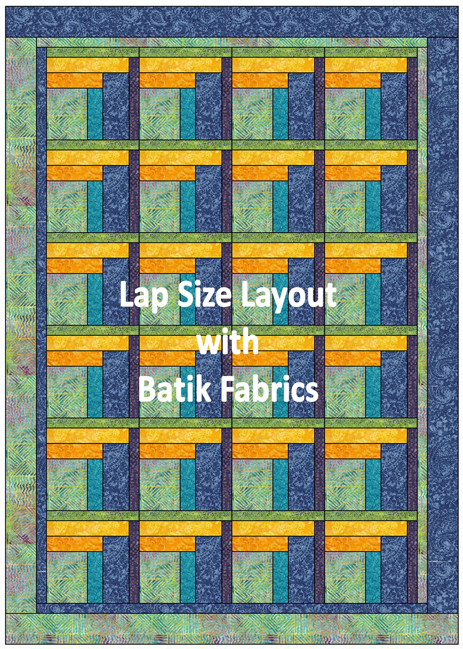 PDF Files Modern Two Sided Log Cabin Quilt 3 Sizes Bed - Etsy