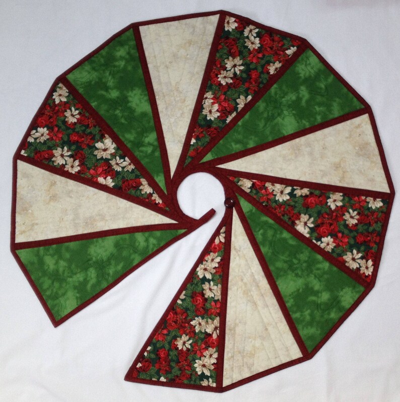 Pdf PATTERN Modern Two Sided Spiral Christmas Tree Skirt SEW-104 DIY ...