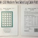 PDF Files Modern Two Sided Log Cabin Quilt 3 Sizes, Bed Runner, Lap ...