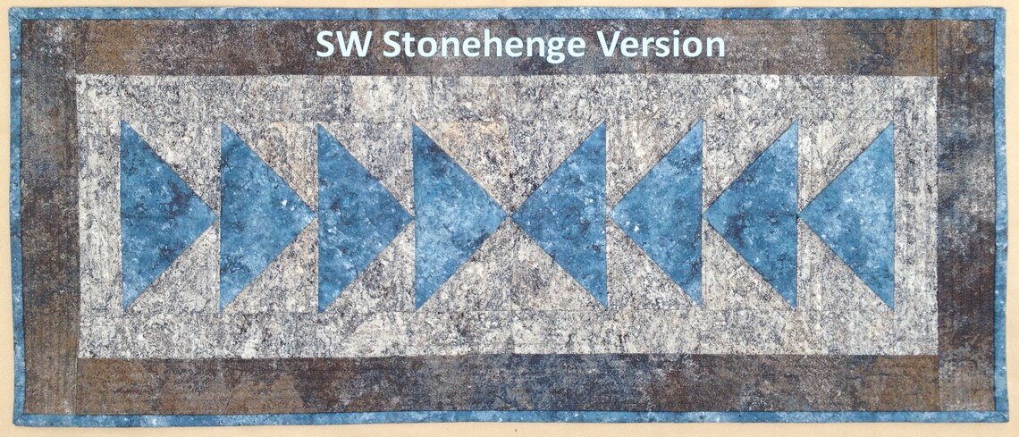 3D Flying Geese Table Runner Paper PATTERN SW or Patriotic | Etsy