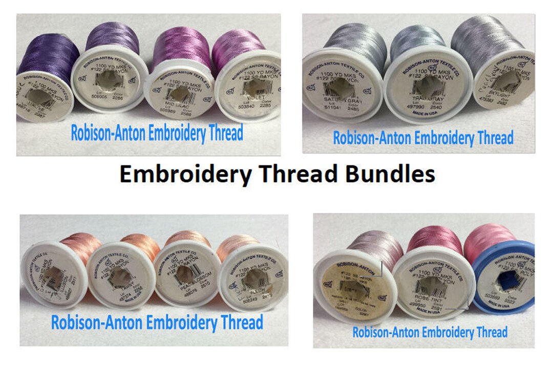 Embr Thread Bundles Rayon Embroidery Thread Color OPEN Bundles Sale ...