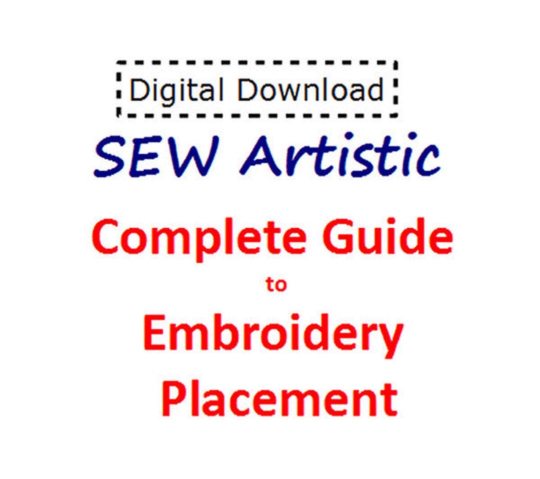 Complete Guide to Embroidery Placement - PDF File - Instant Download ...