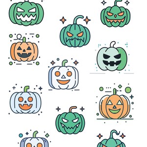 Halloween Sticker Pack, Happy Halloween Stickers - Etsy