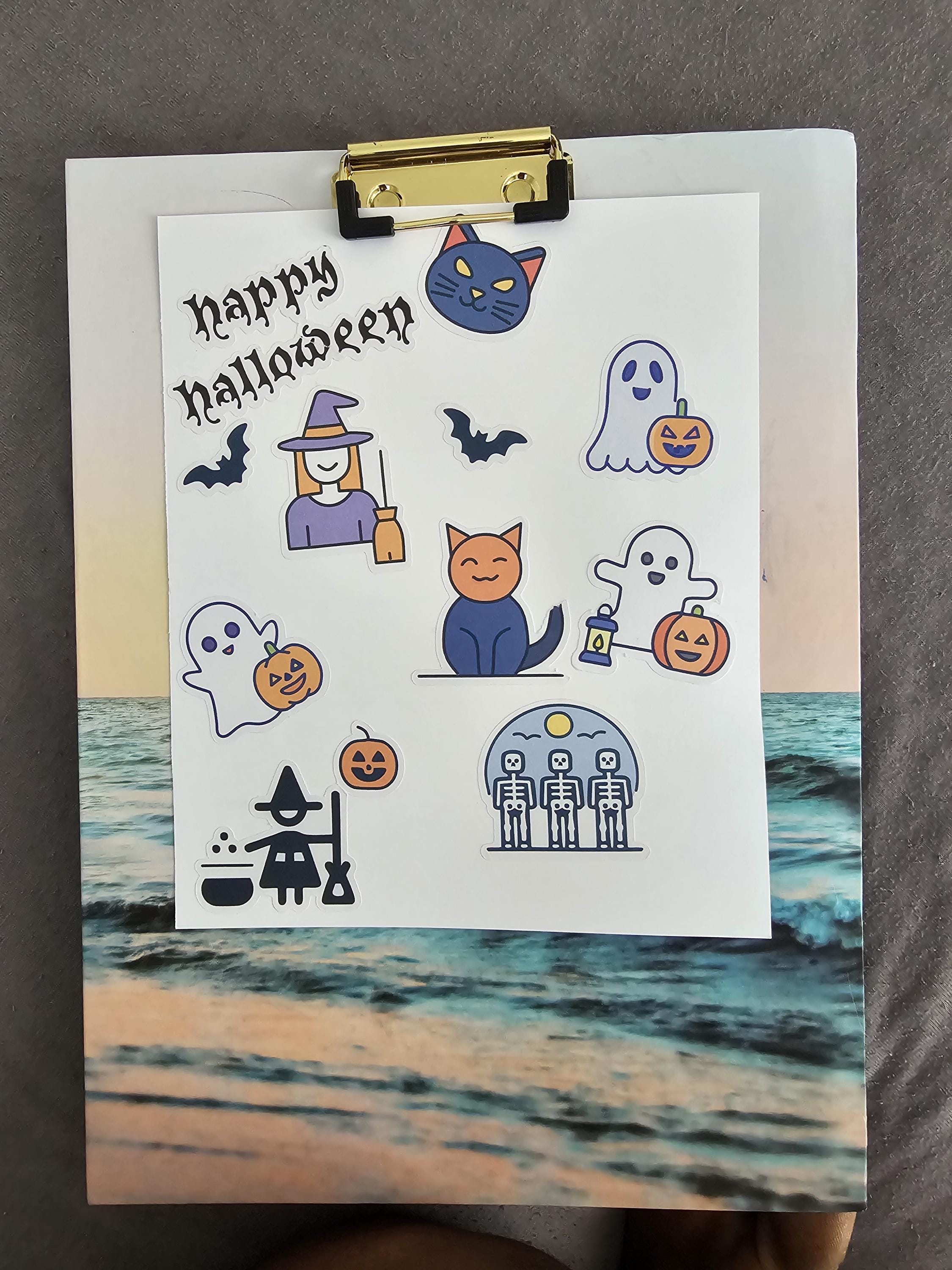 Halloween Sticker Pack, Happy Halloween Stickers - Etsy