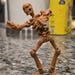 Crate Full of Bones, Posable Skeleton Action Figure - Etsy