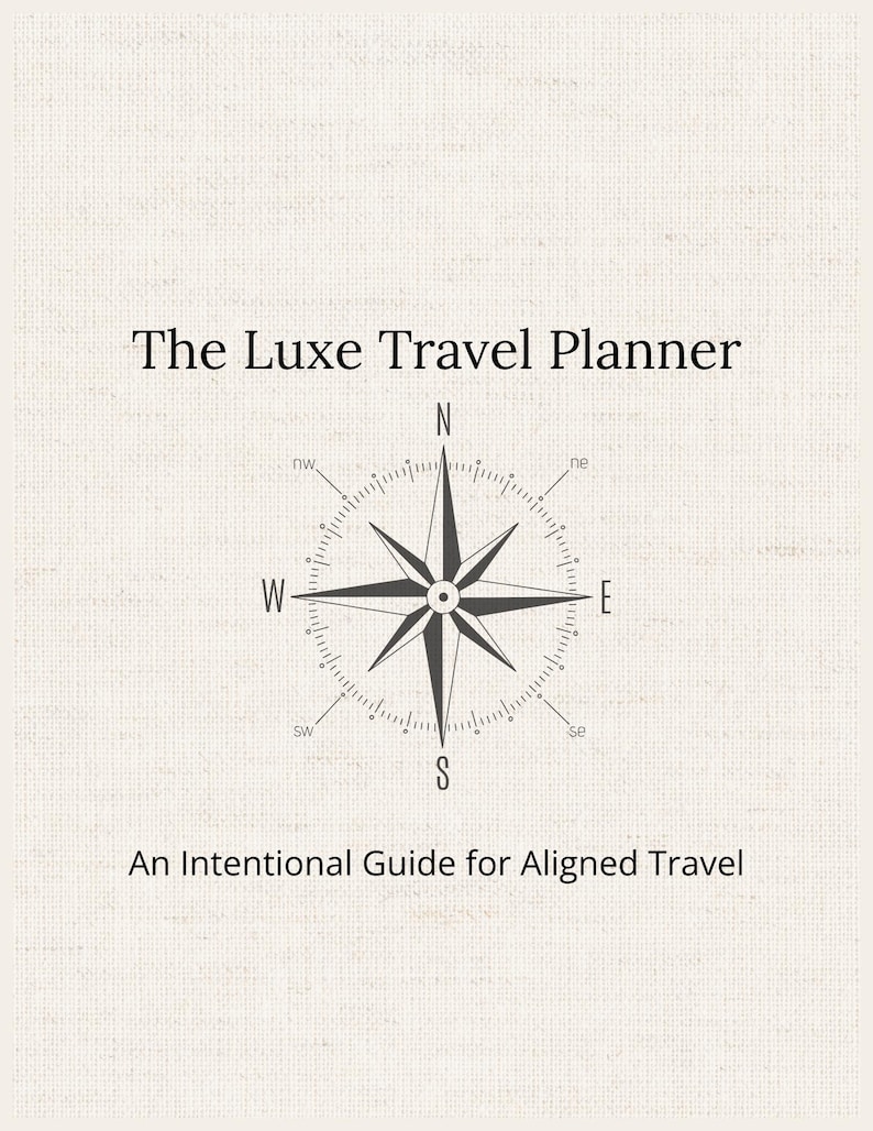 Luxe Travel Planner | Printable Travel Journal for Solo Women | Aligned ...