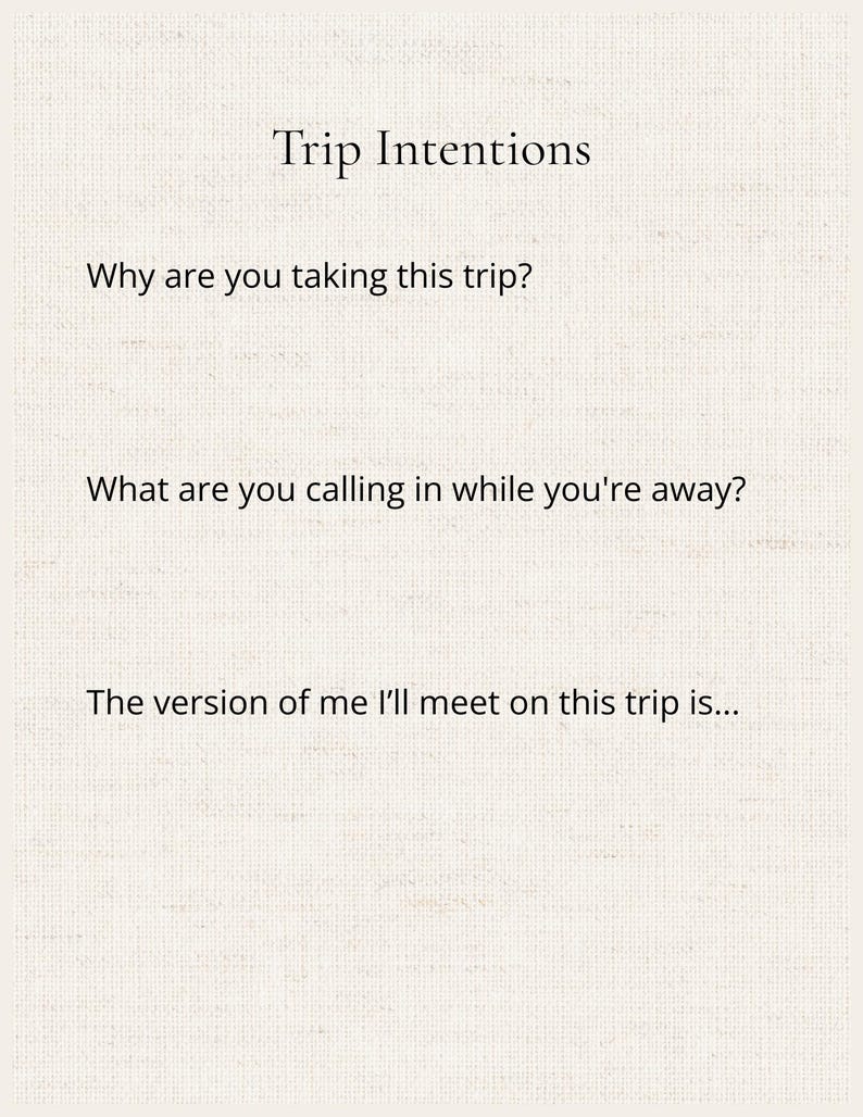 Luxe Travel Planner | Printable Travel Journal for Solo Women | Aligned ...