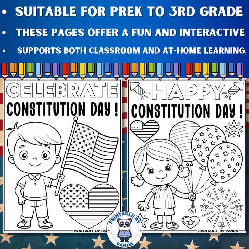 Constitution Day Coloring Pages Sheets Activities for Kids ...