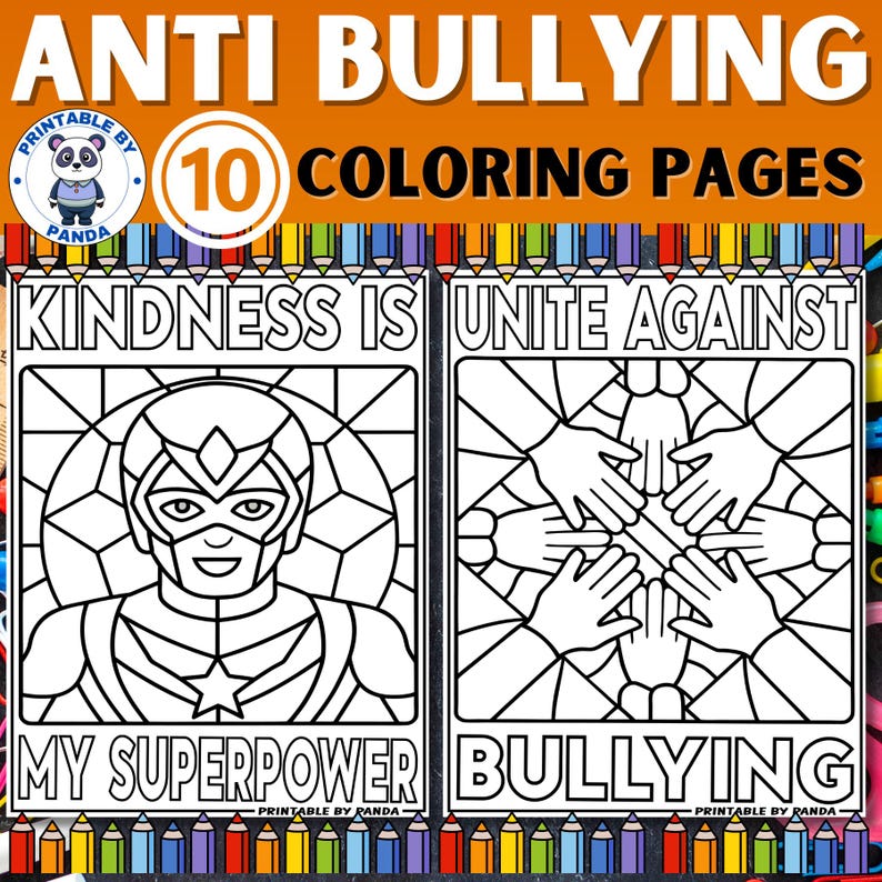 Anti Bullying Coloring Pages Sheets Printable , Anti Bullying Bulletin ...