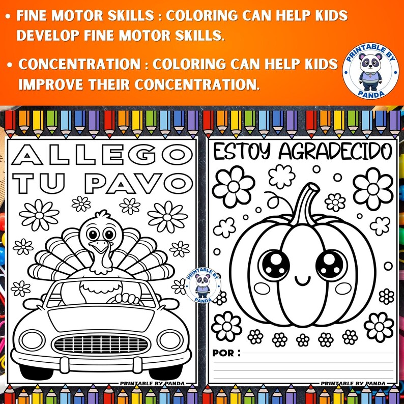 Spanish Coloring Pages Thanksgiving Actividad - Dia De Accion De ...