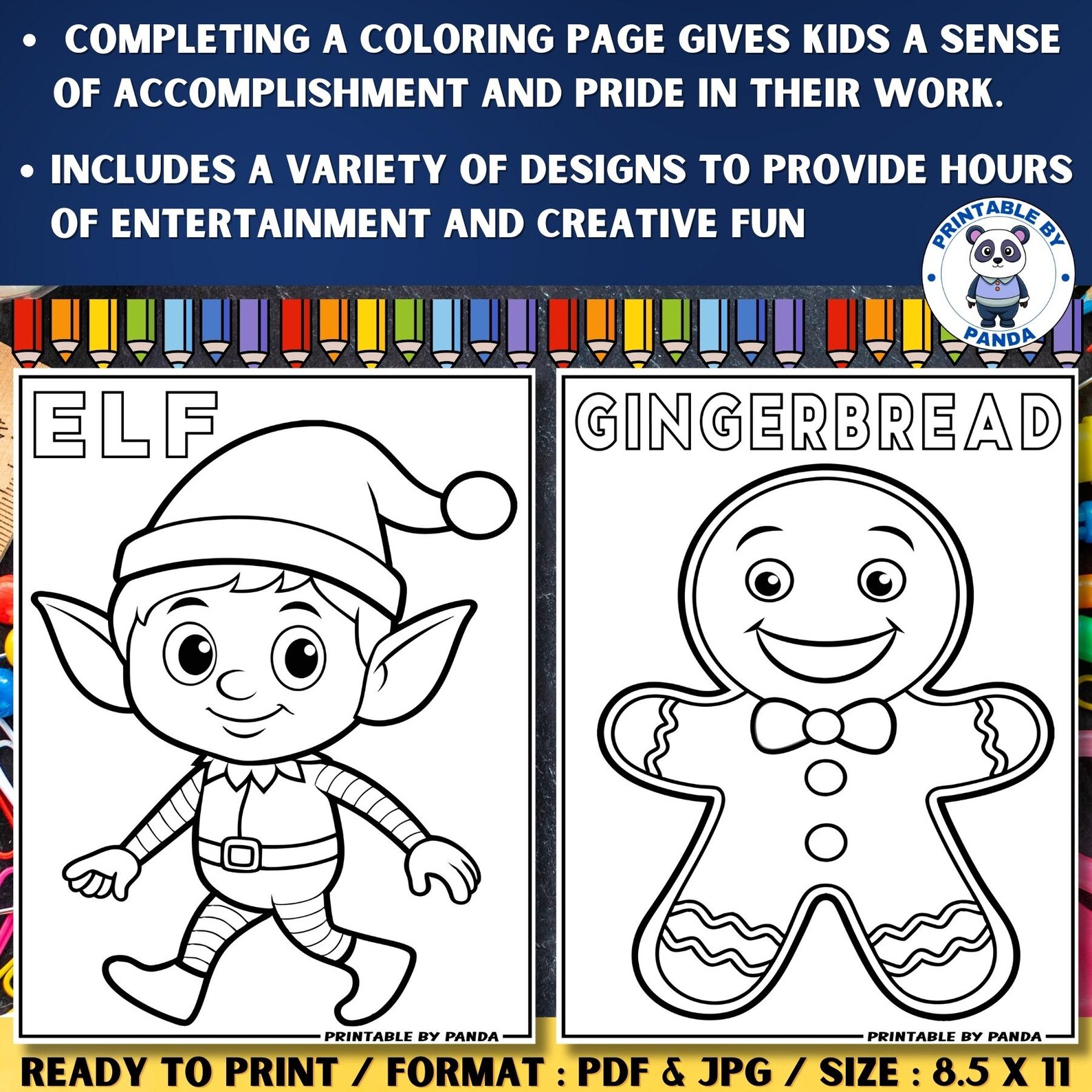 Winter Vocabulary Coloring Pages: 40 Kids' Activity Sheets (PDF) - Etsy