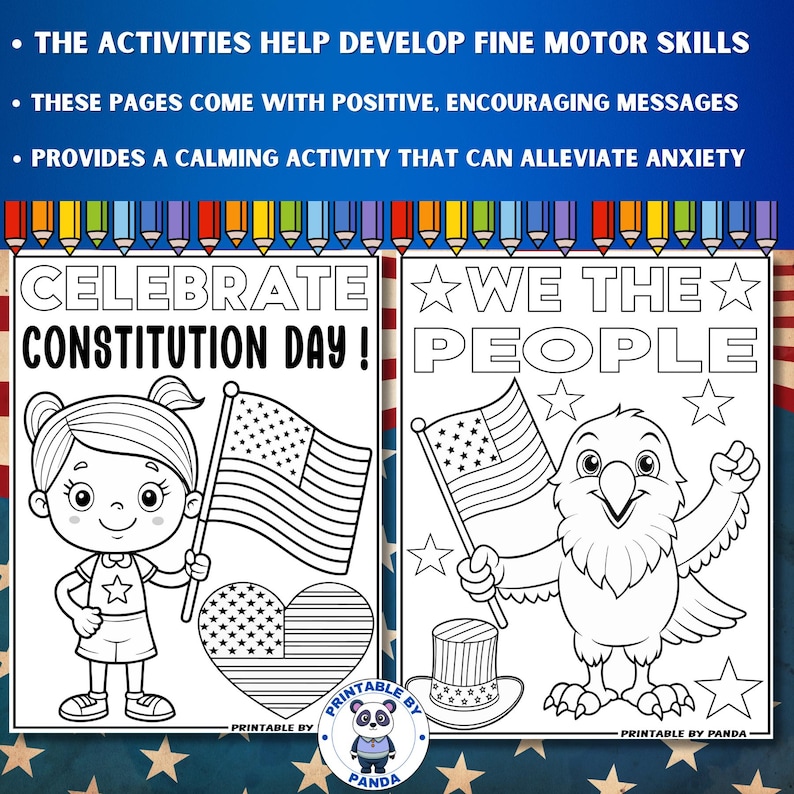 Constitution Day Coloring Pages Sheets Activities for Kids ...