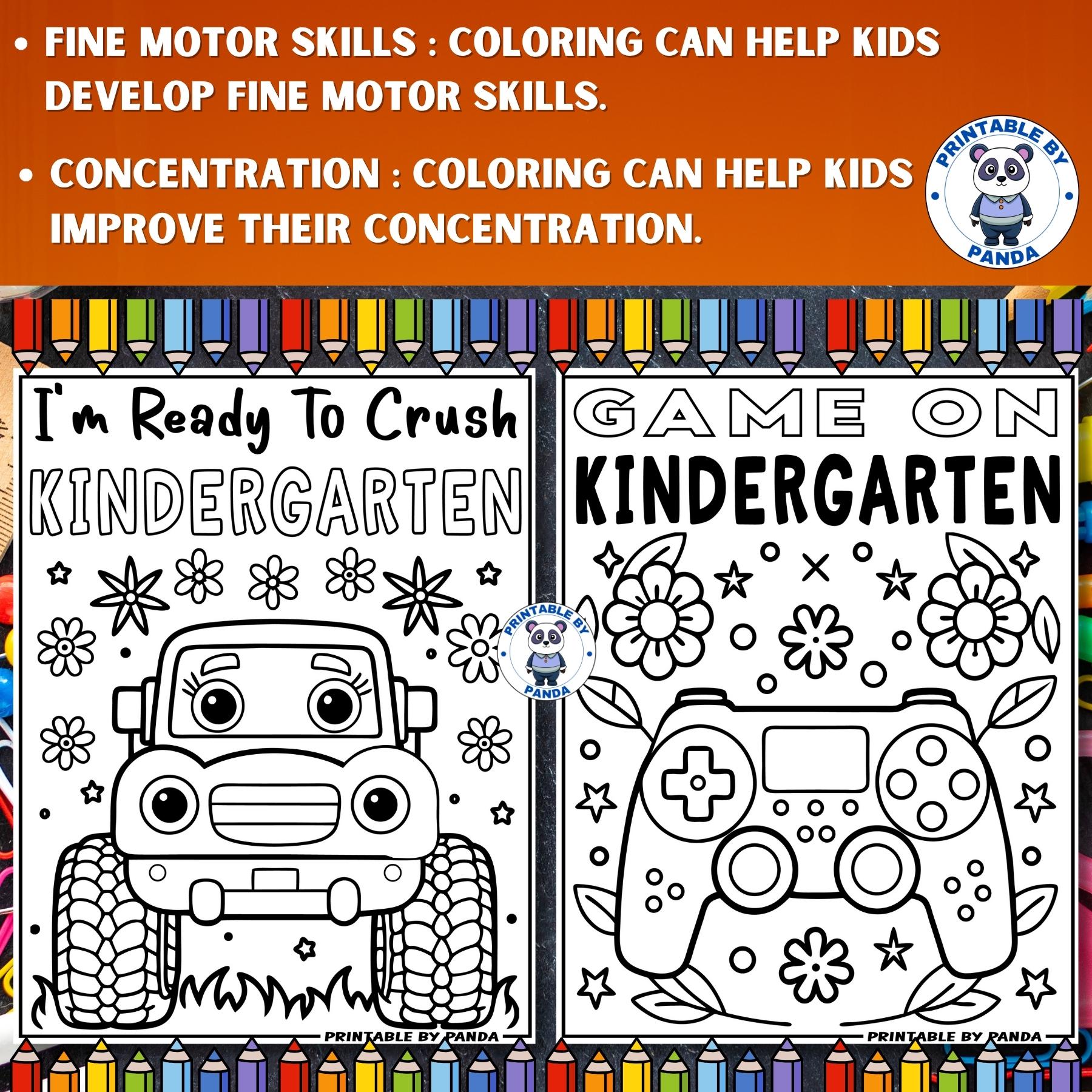 First Day of Kindergarten Coloring Pages: 17 Printable Back to School ...