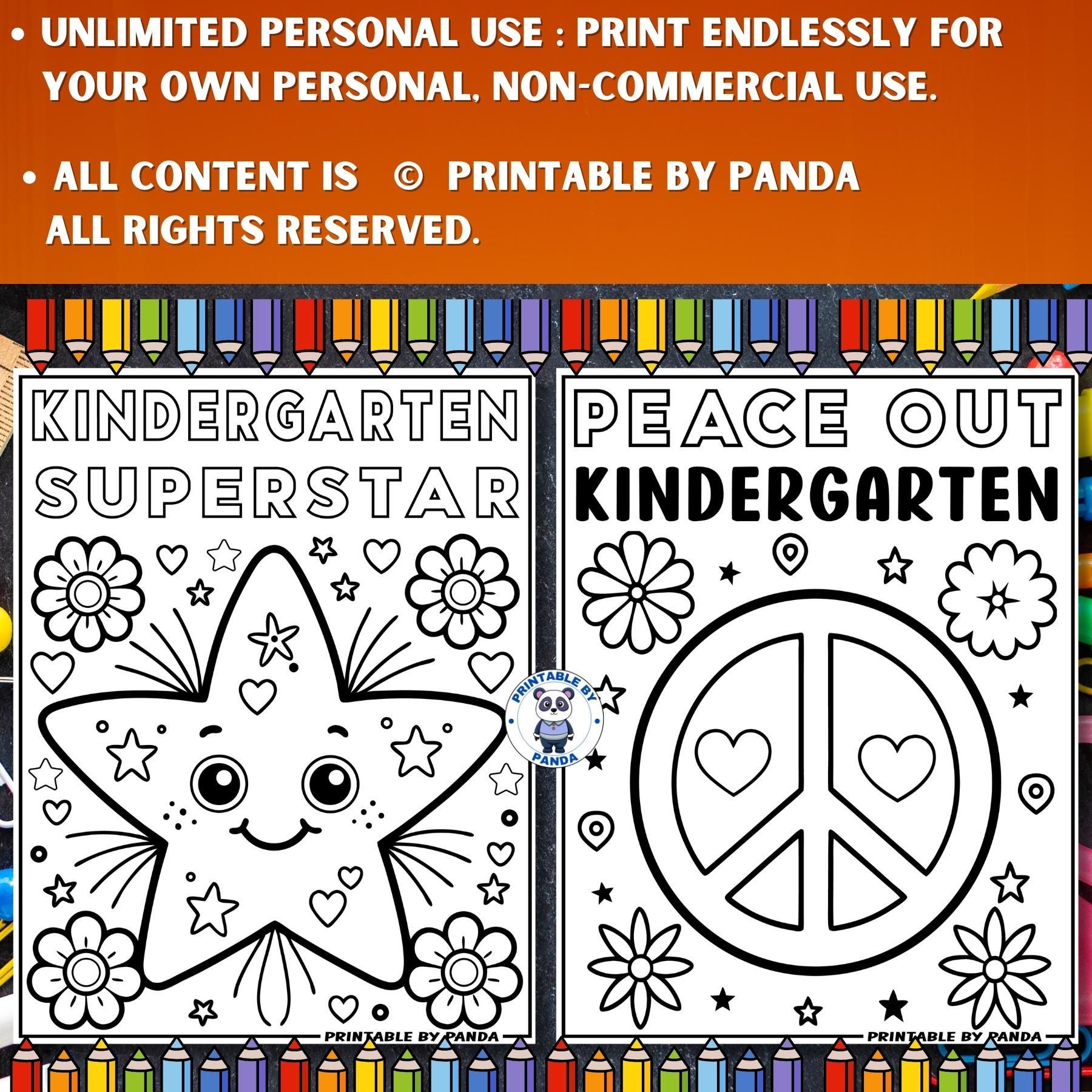 Kindergarten Graduation Coloring Pages: End of Year Activities (PDF ...