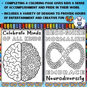 Autism Acceptance Coloring Pages Autism Awareness Coloring Pages Book ...