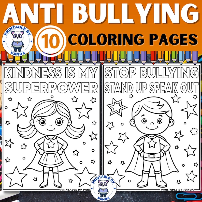 Anti Bullying Coloring Pages Sheets Printable , Anti Bullying Bulletin ...