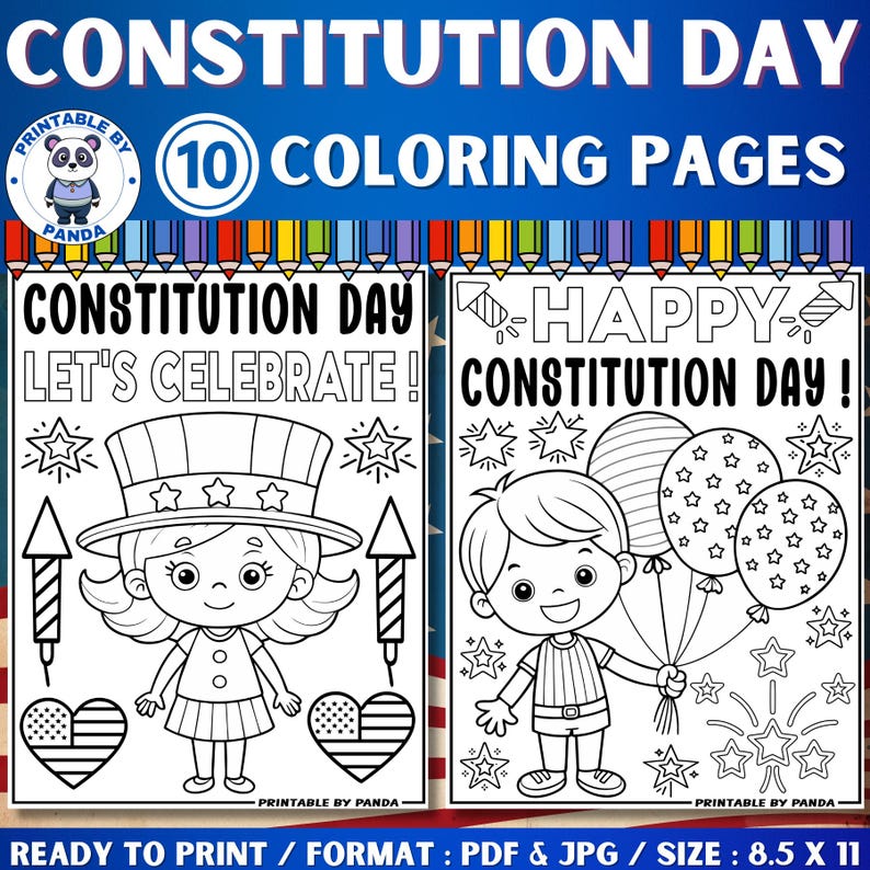 Constitution Day Coloring Pages Sheets Activities for Kids ...