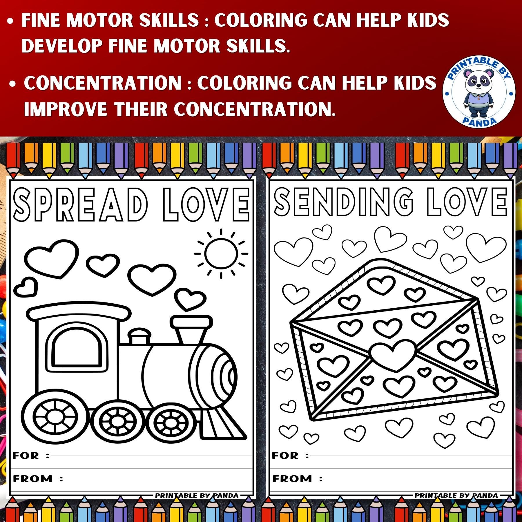 Heart Valentines Day Coloring Pages Sheets Cards Printable Activities ...