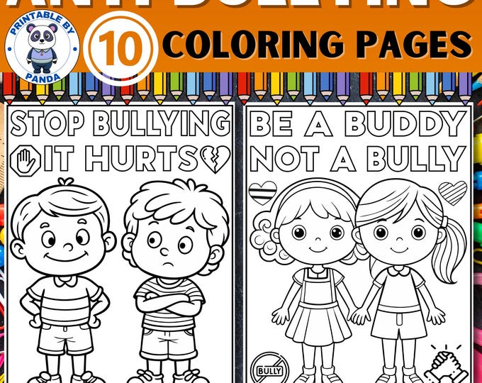Anti Bullying Coloring Pages Pink Shirt Day Activities Stop Bullying ...