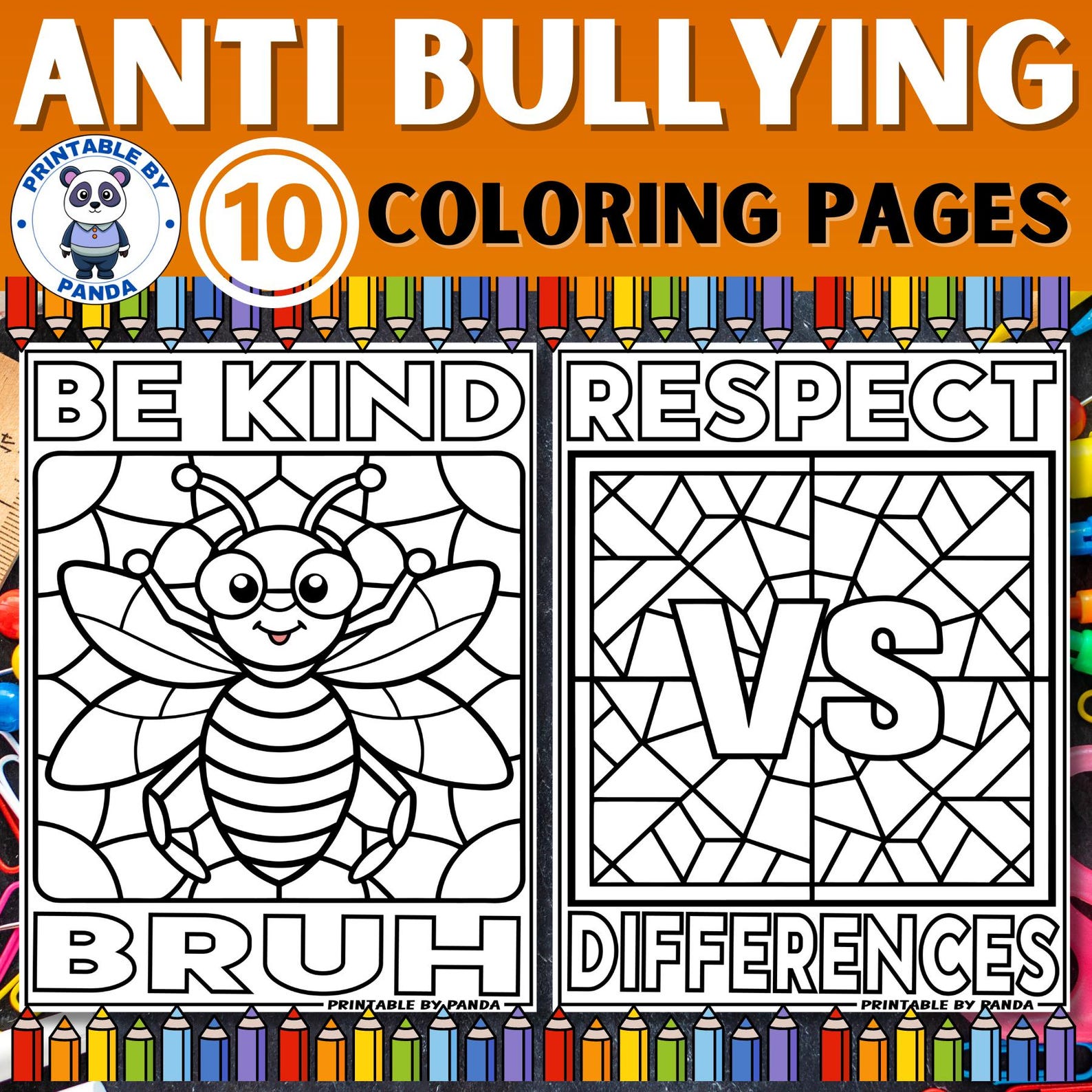 Anti Bullying Day Coloring Pages Sheets Printable | Cyber Bullying ...