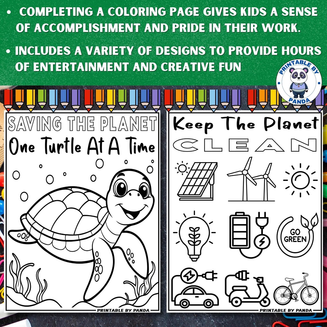 Earth Day Coloring Pages: Recycling Activities for Kids (PDF & JPG) - Etsy