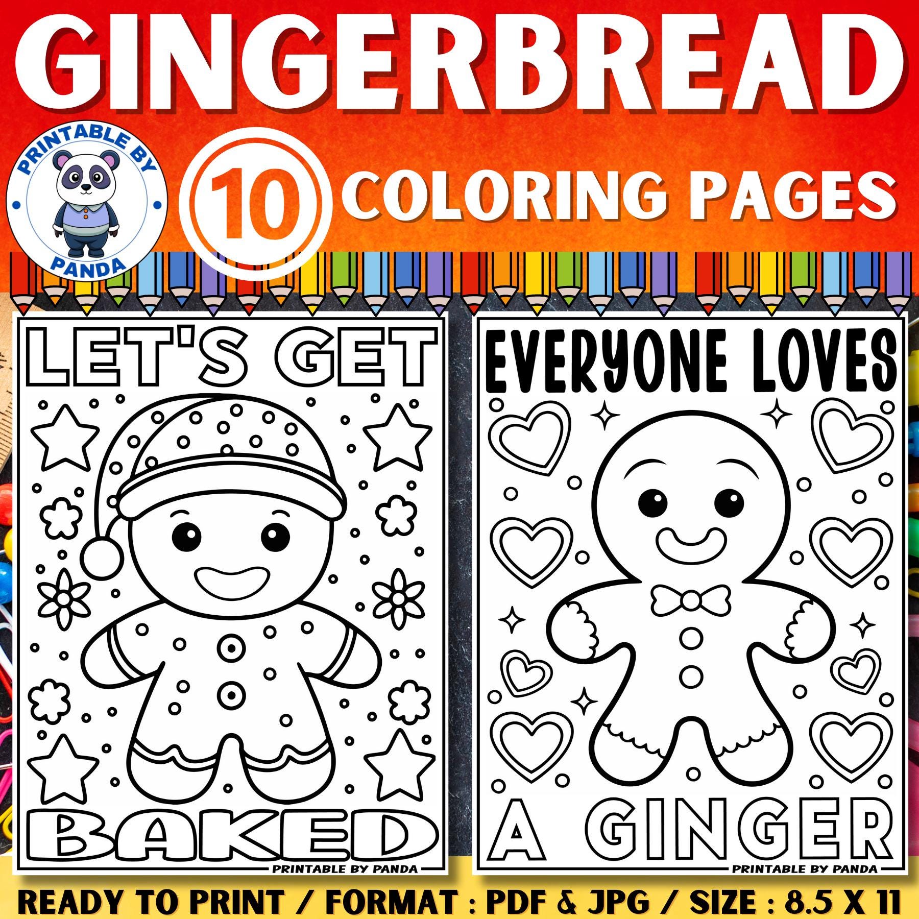 Gingerbread Man Coloring Pages Sheets - Gingerbread House & Girl ...